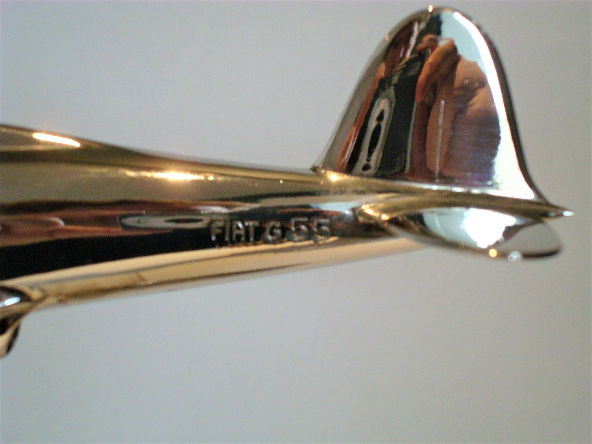 Mid-Century Fiat G.55 WW2 Italian Fighter Aircraft Desk Model, ca 1940 ...