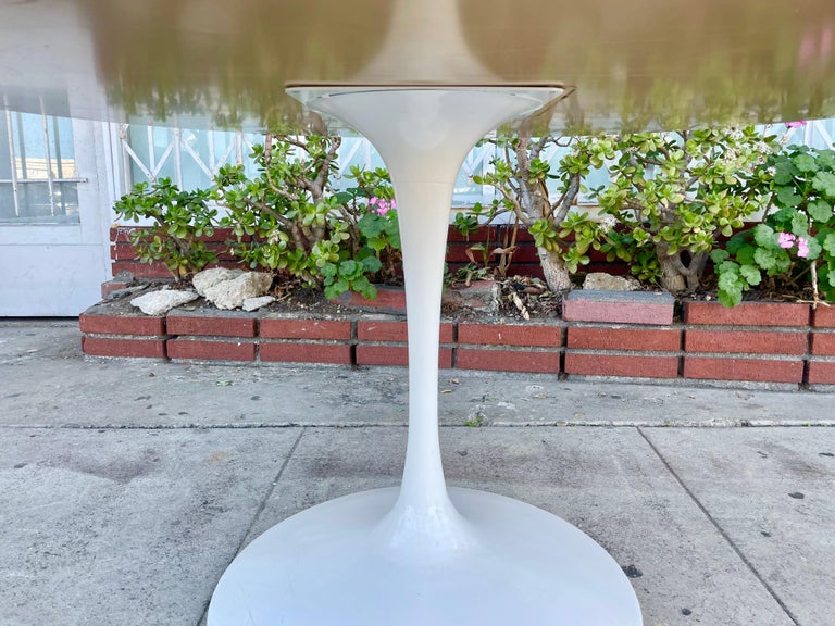 Mid-Century Fiberglass Dining Table Styled After Eero Saarinen For Sale ...