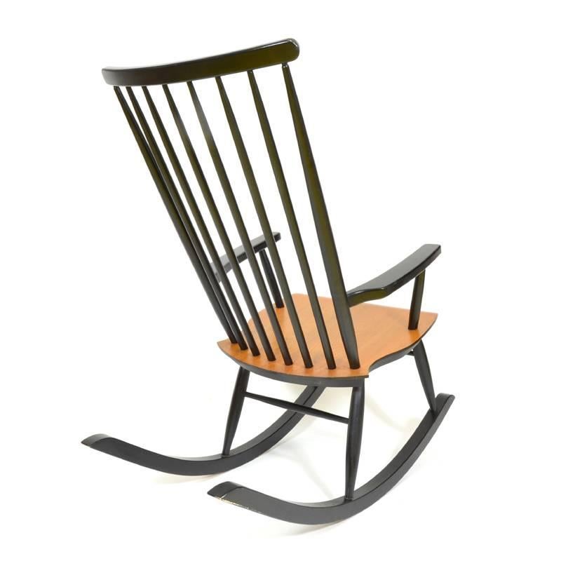 Midcentury Finnish Rocking Chair For Sale at 1stDibs