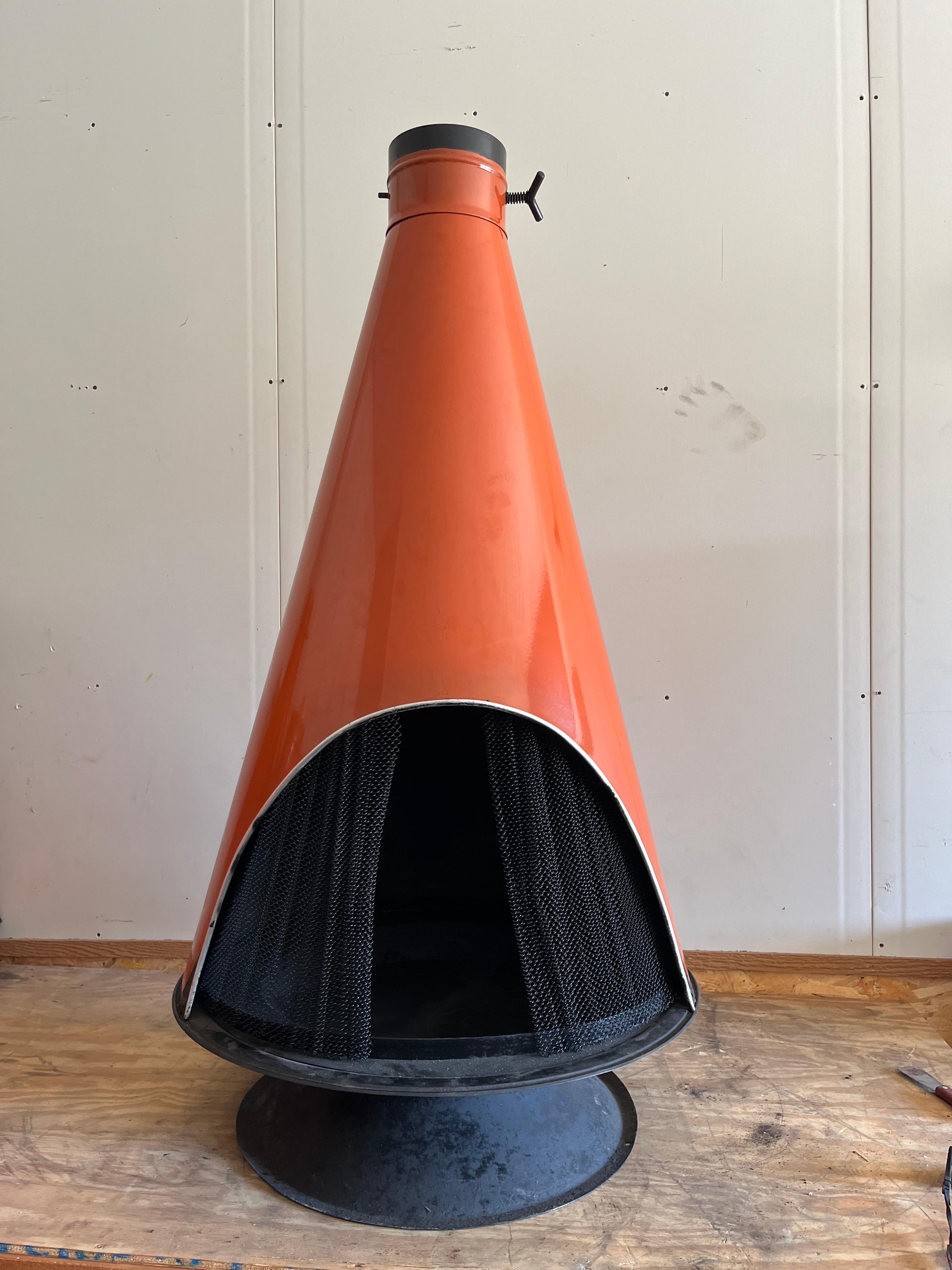 Freestanding Mid-Century Ceramic Fireplace, Aztec at 1stDibs | aztec ...