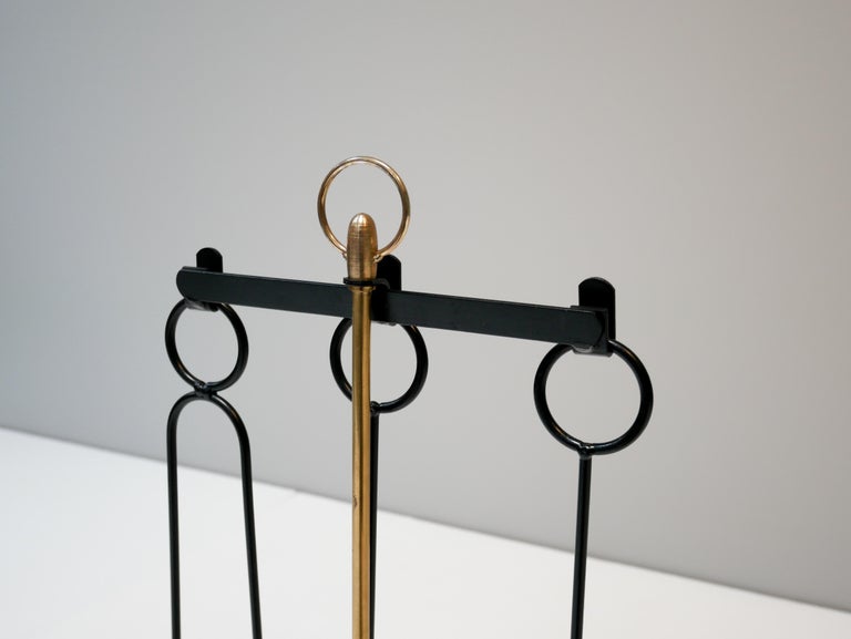 Midcentury Fireplace Tools Set 1960 Sweden For Sale at 1stDibs