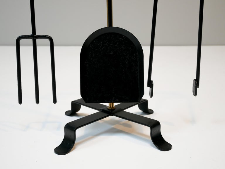 Midcentury Fireplace Tools Set 1960 Sweden For Sale at 1stDibs