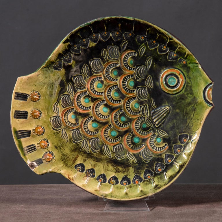 Mid-Century Fish Ceramic by Steven Barry Sykes For Sale at 1stDibs