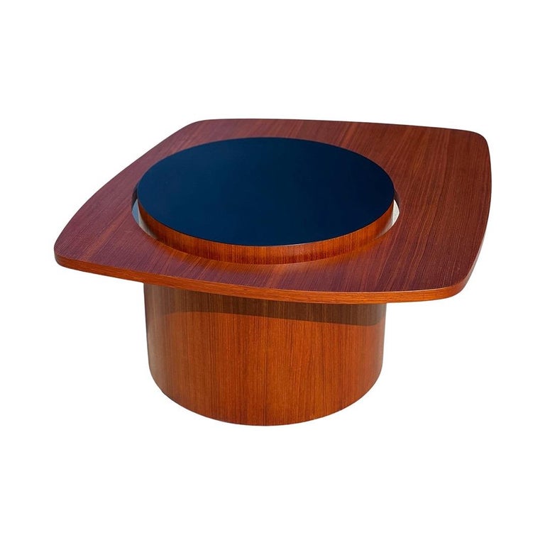 Mid Century Floating Cocktail Corner Table by RS Associates in Teak for ...