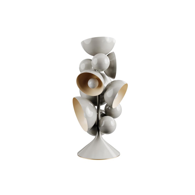 Mid Century Floor Lamp with Iconic Eyeball Shades in Brass and ...