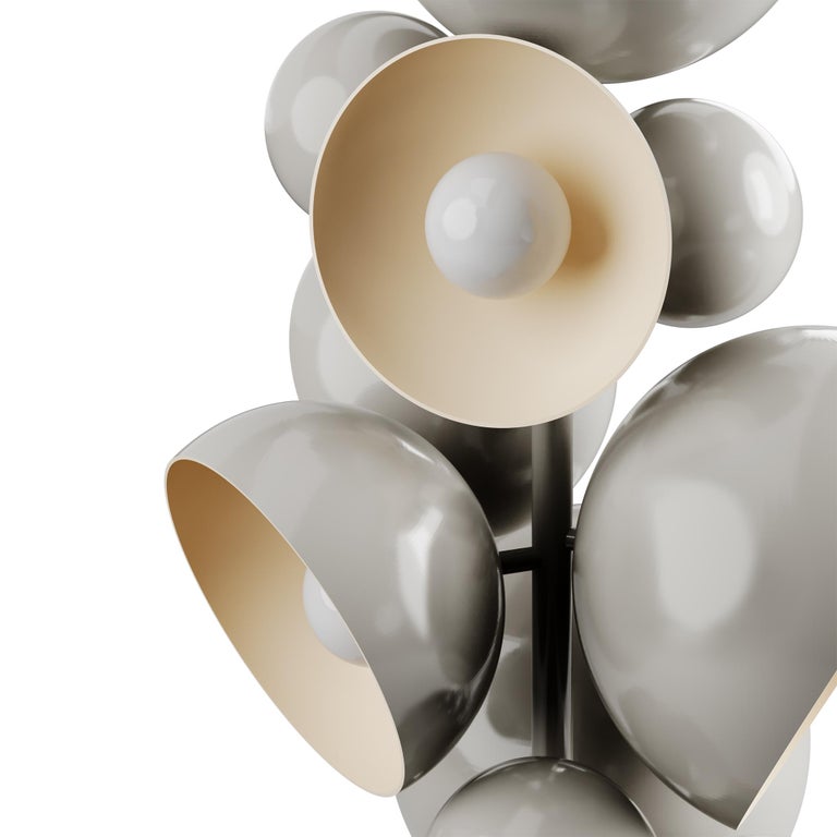 Mid Century Floor Lamp with Iconic Eyeball Shades in Brass and ...