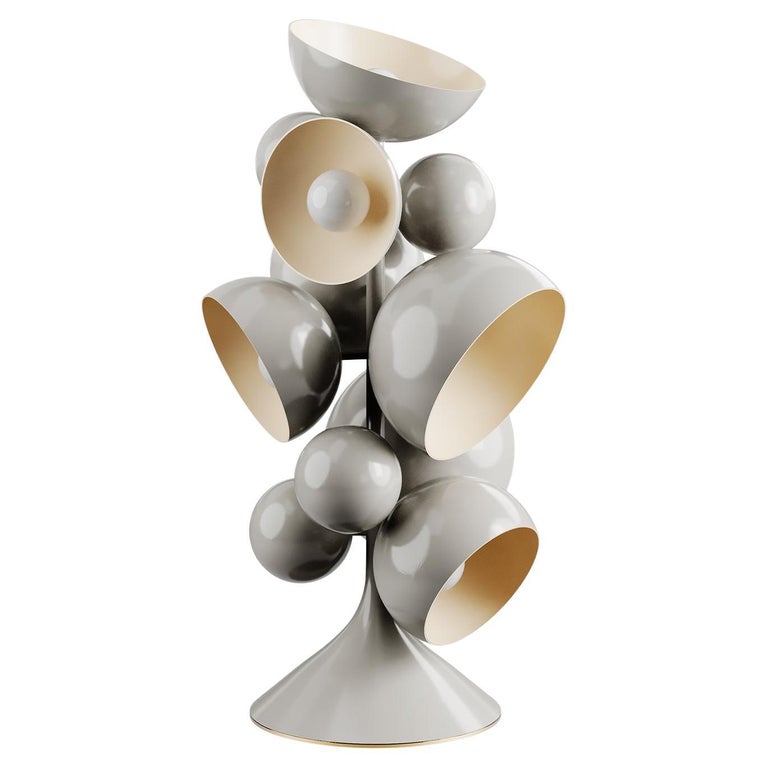 Mid Century Floor Lamp with Iconic Eyeball Shades in Brass and ...