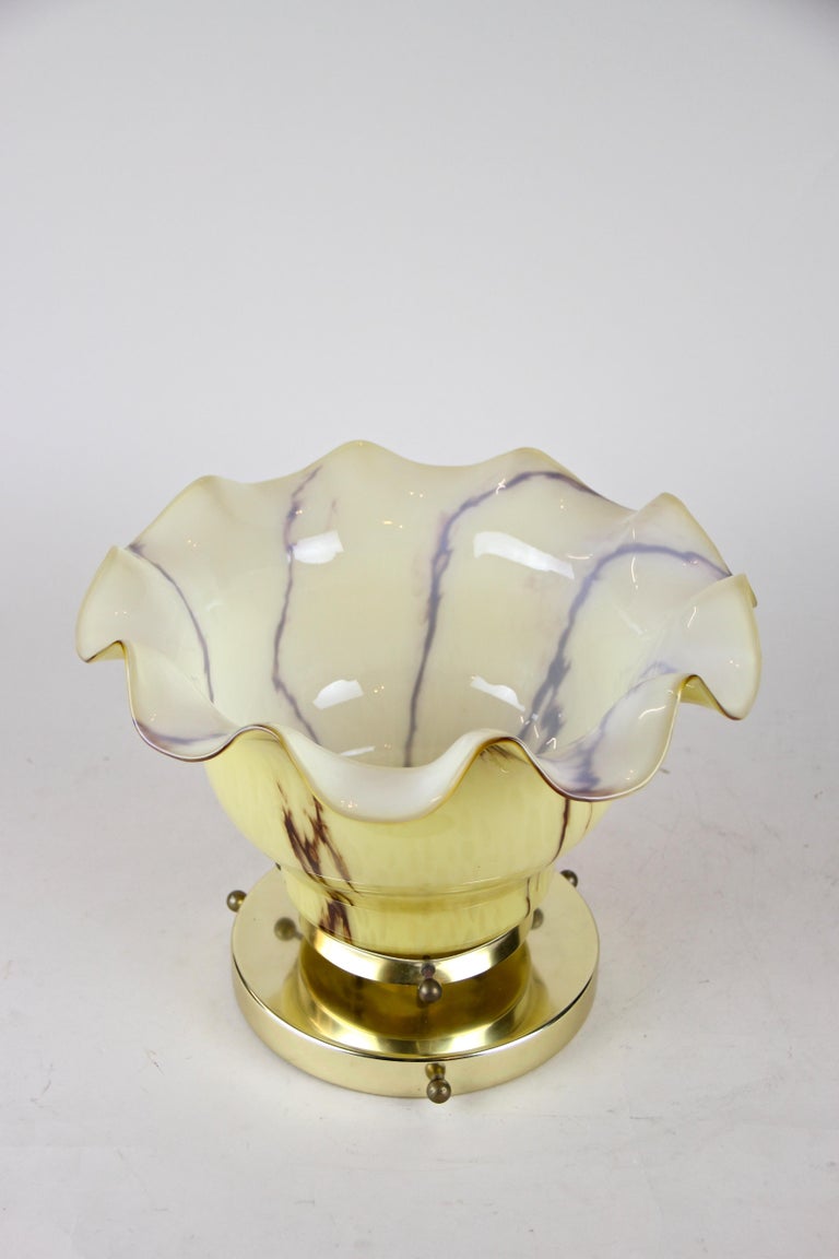 Midcentury Flush Mount Lightning, Austria, circa 1950 For Sale at 1stDibs