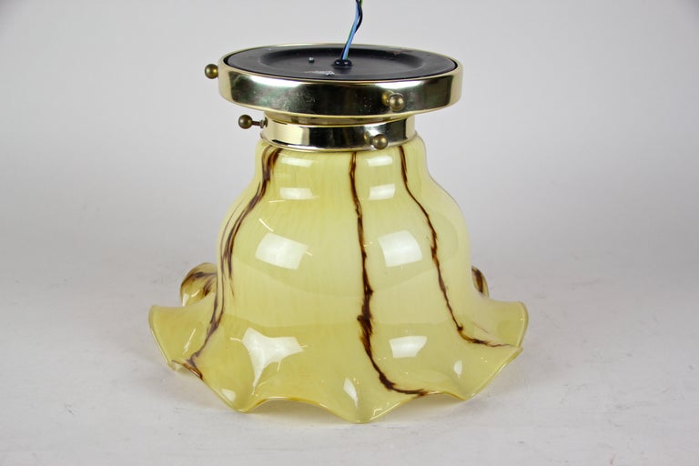 Midcentury Flush Mount Lightning, Austria, circa 1950 For Sale at 1stDibs