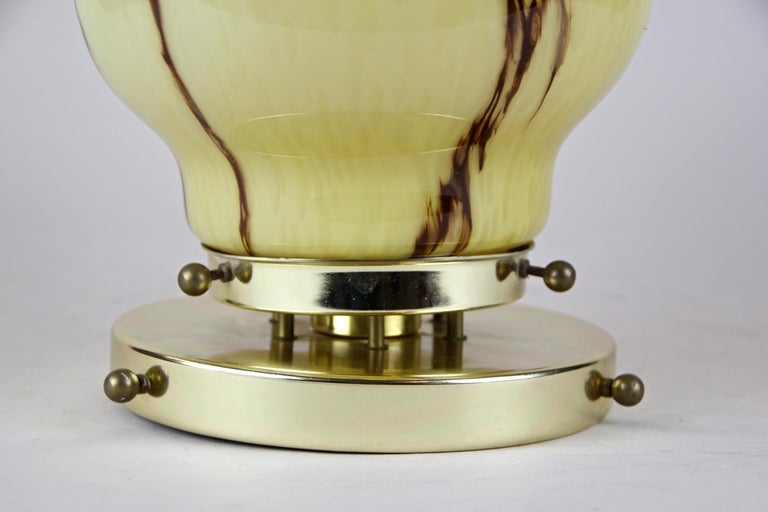 Midcentury Flush Mount Lightning, Austria, circa 1950 For Sale at 1stDibs