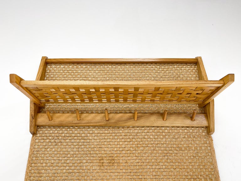 Mid-Century Foldable Reed Wall Hanger, 1970's For Sale at 1stDibs