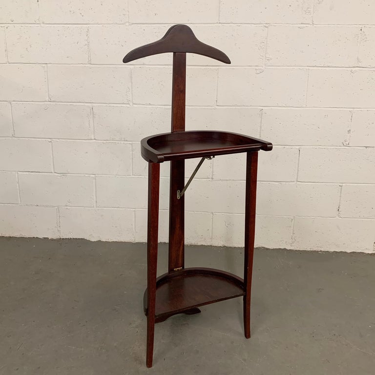 Midcentury Folding Maple Valet by Howe at 1stDibs