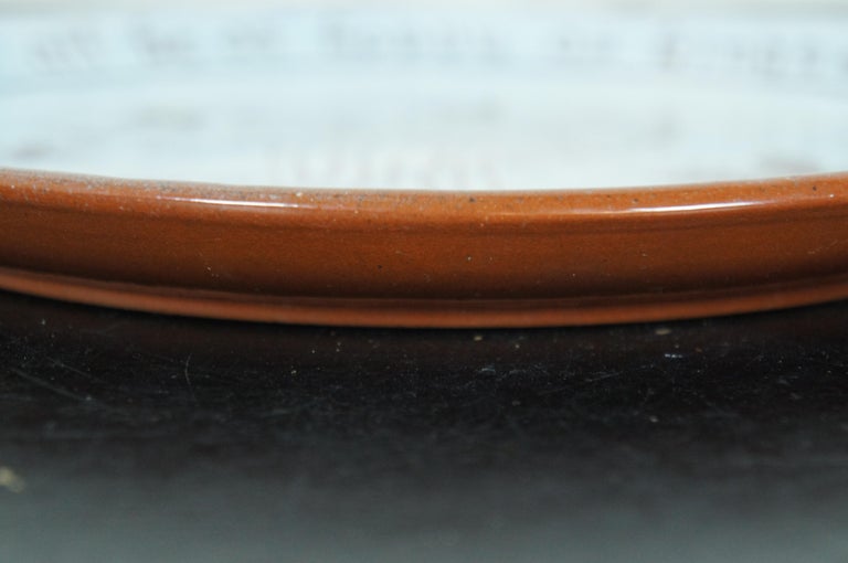 Mid Century Folk Art Pottery Equestrian Horse Plate Platter Robert ...