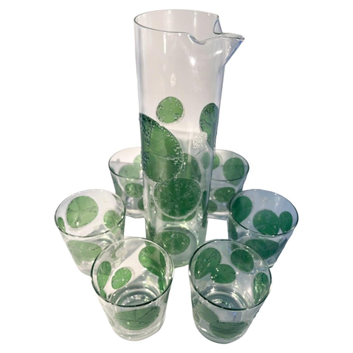 Mid-Century Fred Press Cocktail Set w/Raised and Textured Lime Slice ...