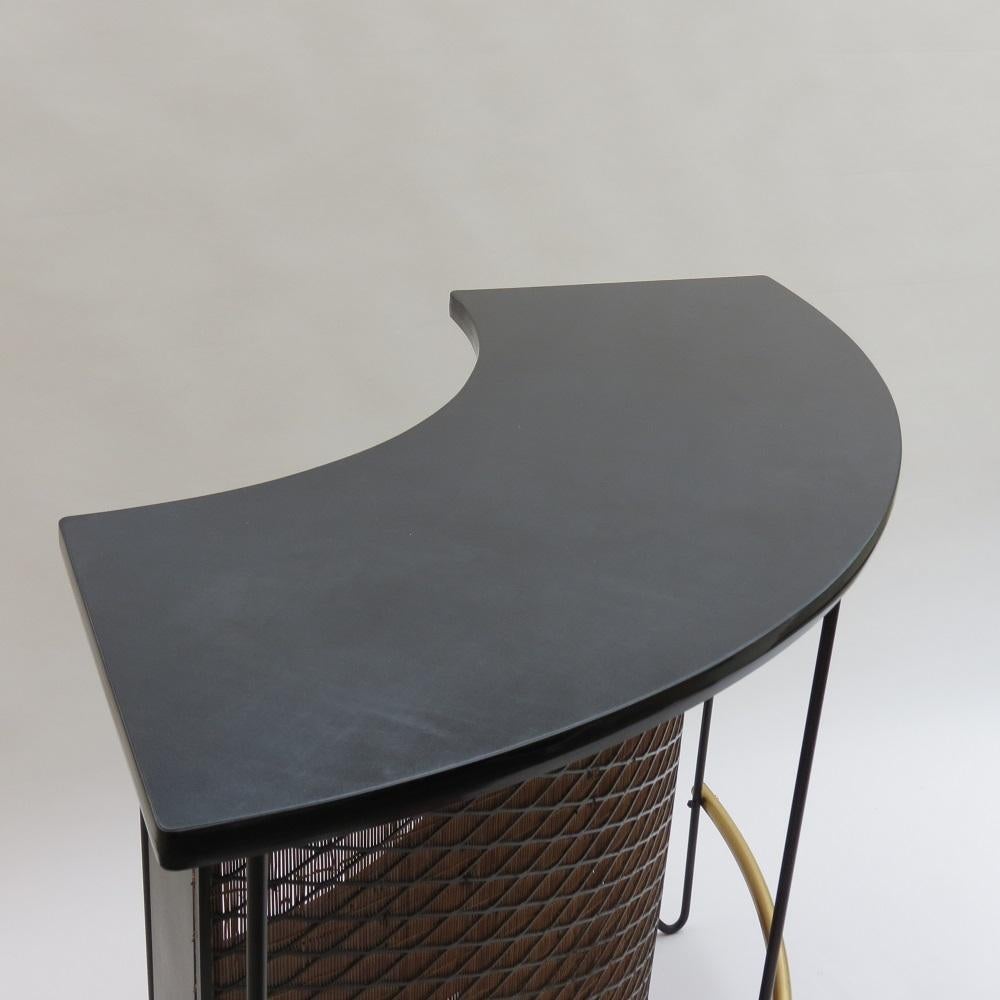 Mid-Century Freestanding Cocktail Drinks Bar Shop Counter, 1950s at 1stDibs