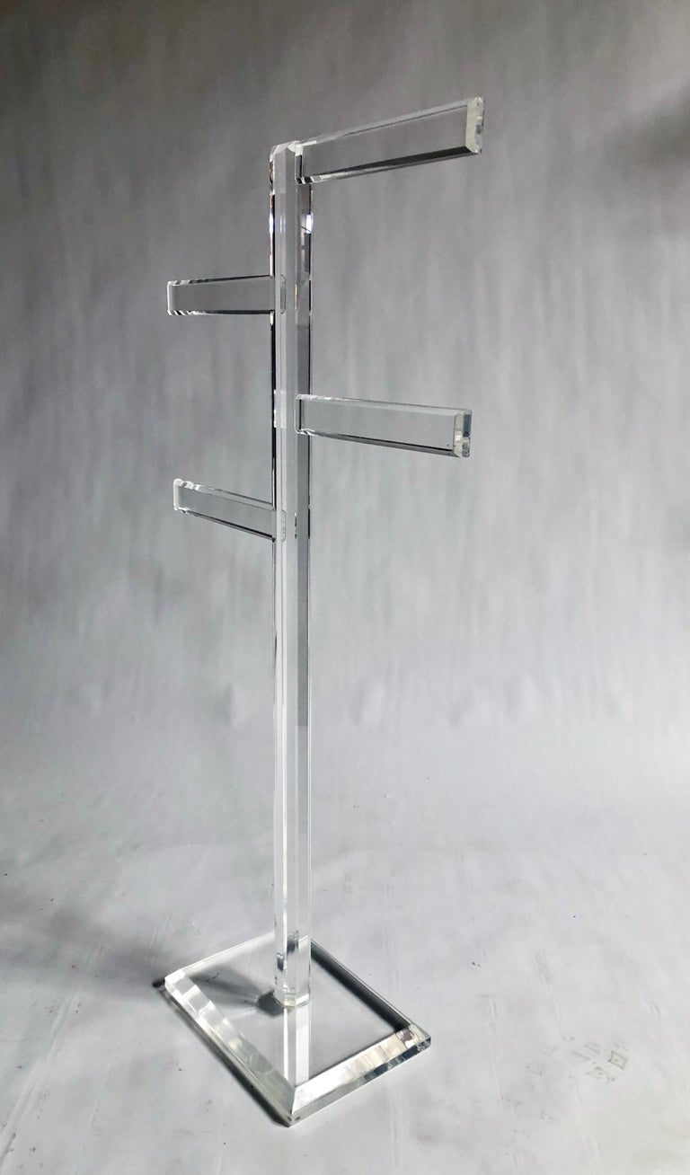 Midcentury Freestanding Lucite Rack at 1stDibs