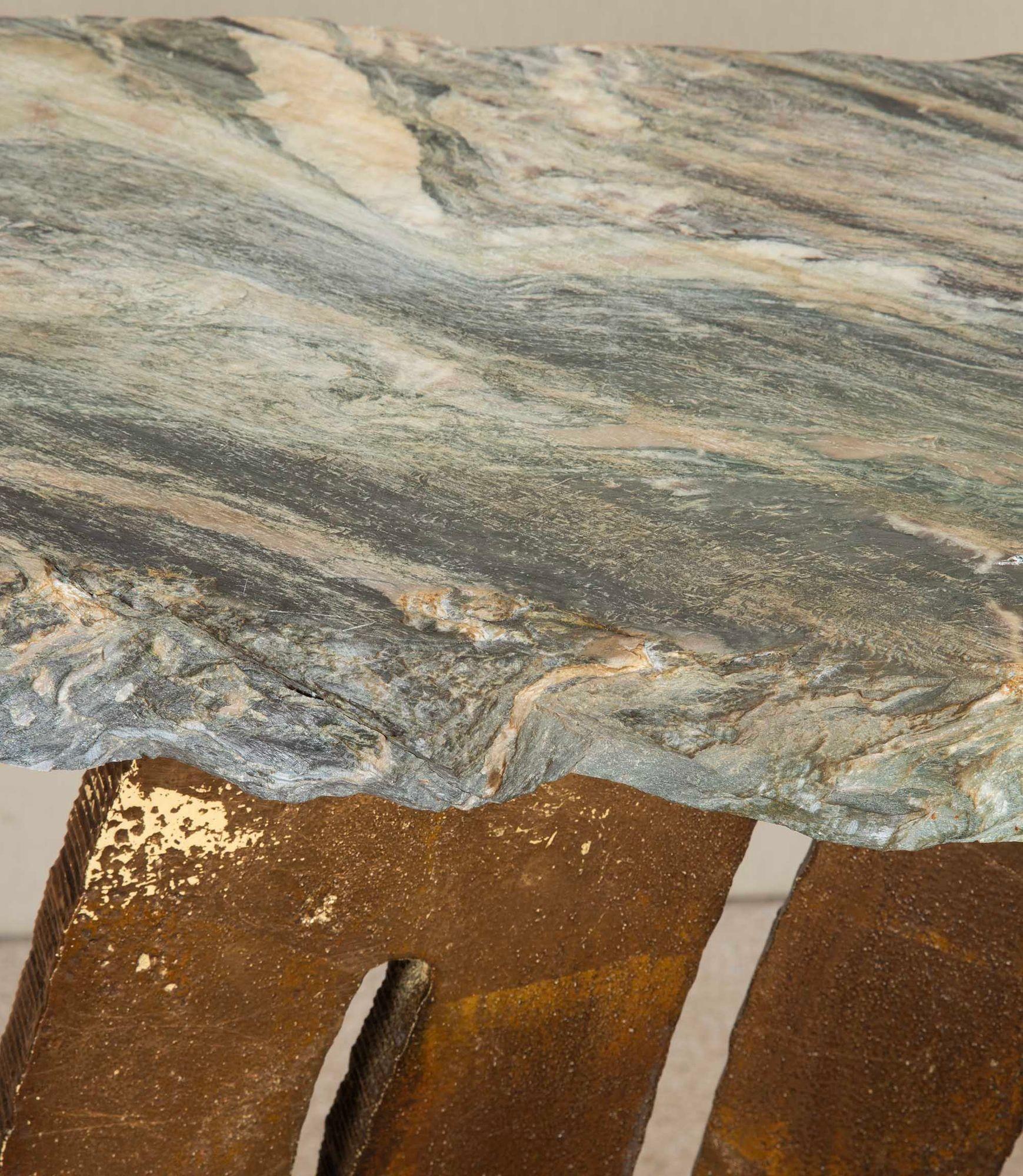 Mid-Century French Brutalist Console Table by Maurice Barilone For Sale ...