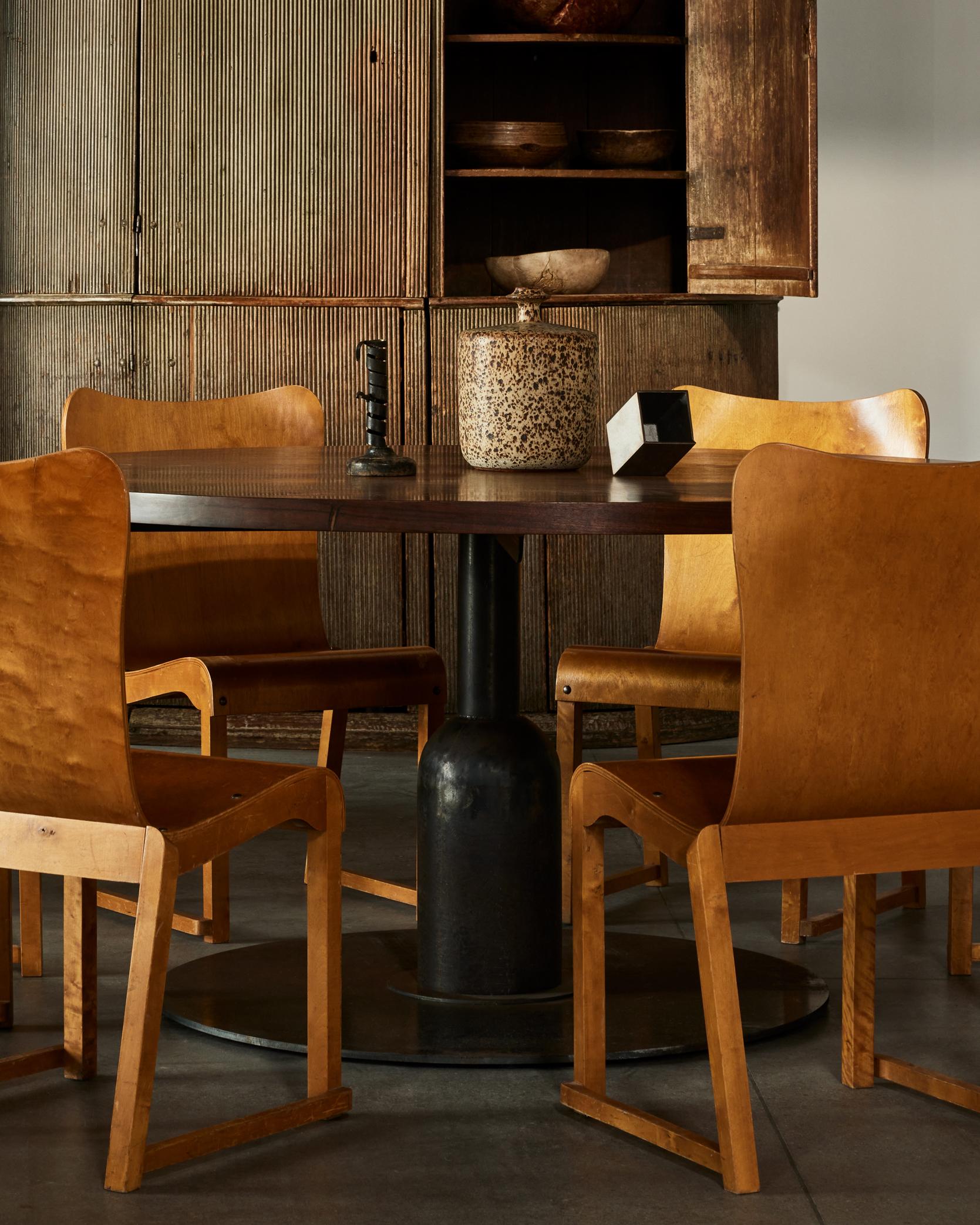Mid Century French Brutalist Dining Table For Sale at 1stDibs
