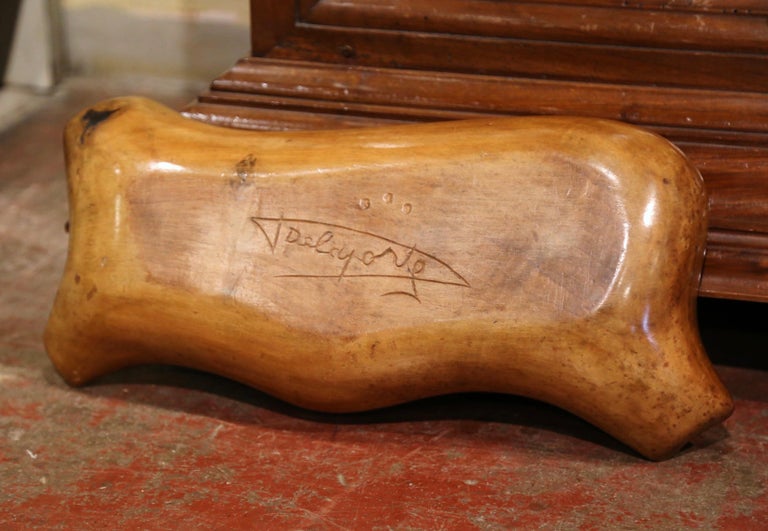 Midcentury French Carved Walnut Tree Root Centerpiece Bowl Signed ...