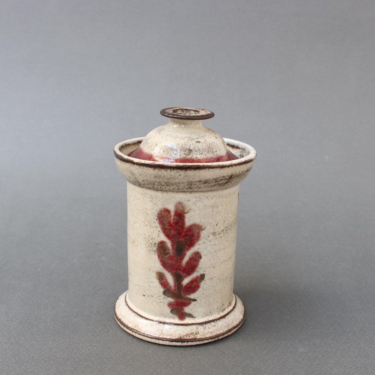 Mid-Century French Ceramic Apothecary Jar by Le Mûrier 'circa 1960s ...