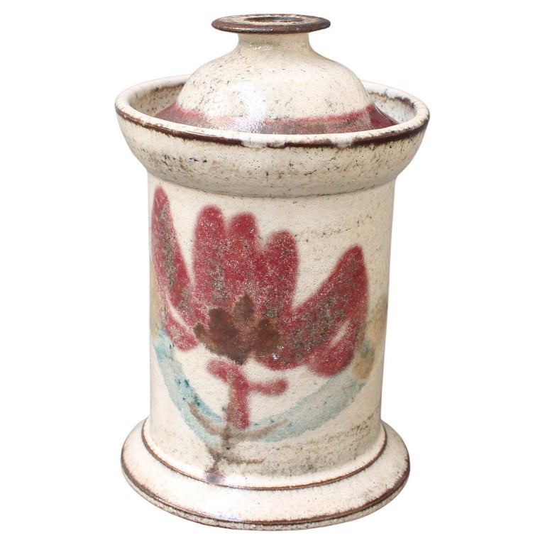 Mid-Century French Ceramic Apothecary Jar by Le Mûrier 'circa 1960s ...