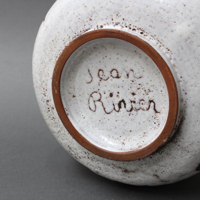 Midcentury French Ceramic Bowl by Jean Rivier, circa 1960s at 1stDibs