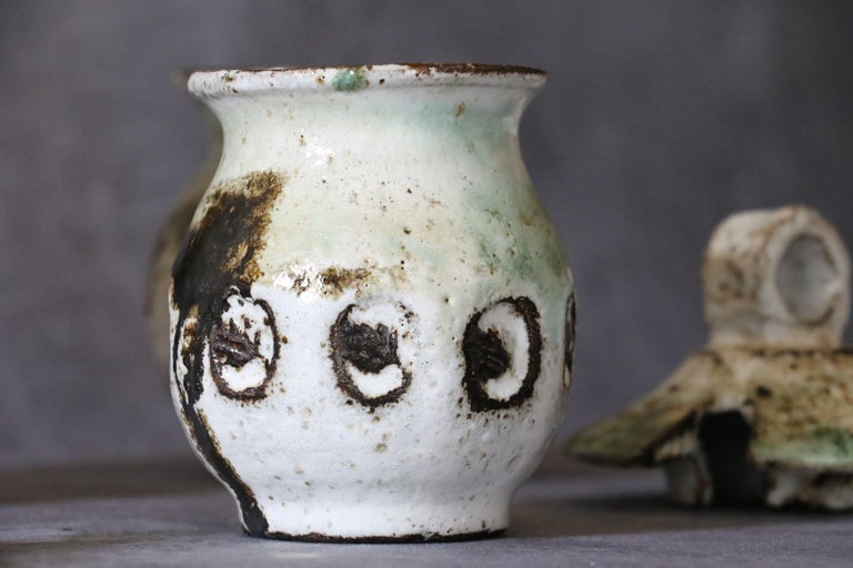 Mid-Century French Ceramic Condiment Set by Albert Thiry, 1970s For ...