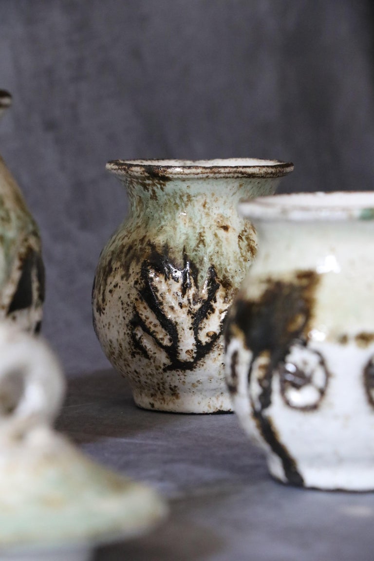 Mid-Century French Ceramic Condiment Set by Albert Thiry, 1970s For ...