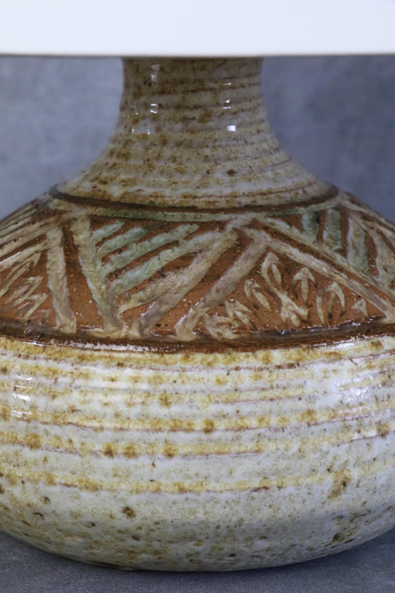 Mid-Century French Ceramic Lamp by Marcel Giraud, Vallauris, 1960s ...