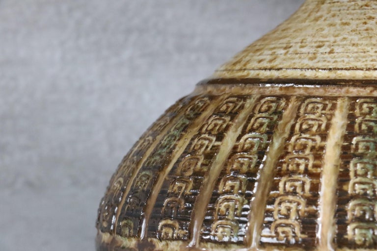 Midcentury French Ceramic Lamp by Marcel Giraud, Vallauris, 1960s ...