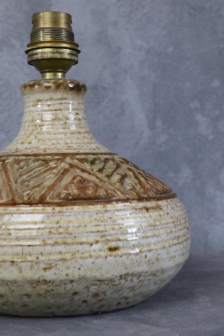 Mid-Century French Ceramic Lamp by Marcel Giraud, Vallauris, 1960s ...