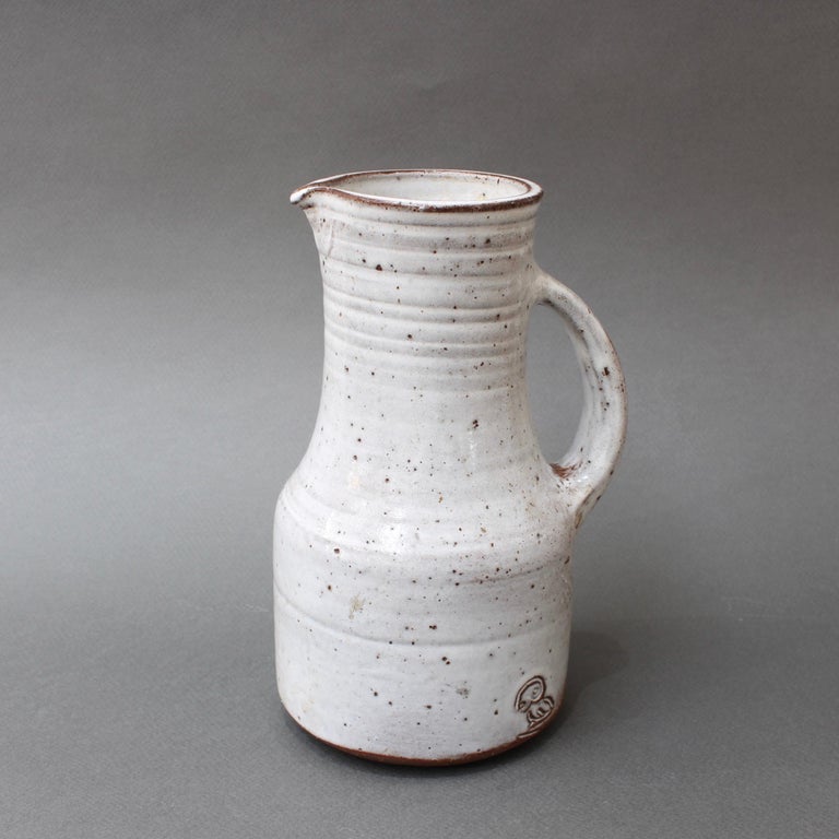 Midcentury French Ceramic Pitcher by Pierlot, circa 1960s at 1stDibs