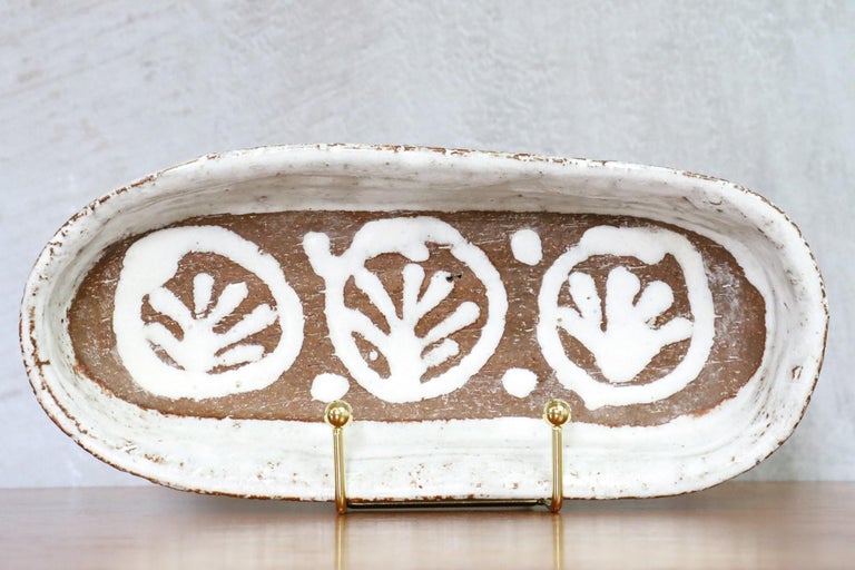 Mid-Century French Ceramic Tray by Albert Thiry, 1960s For Sale at 1stDibs
