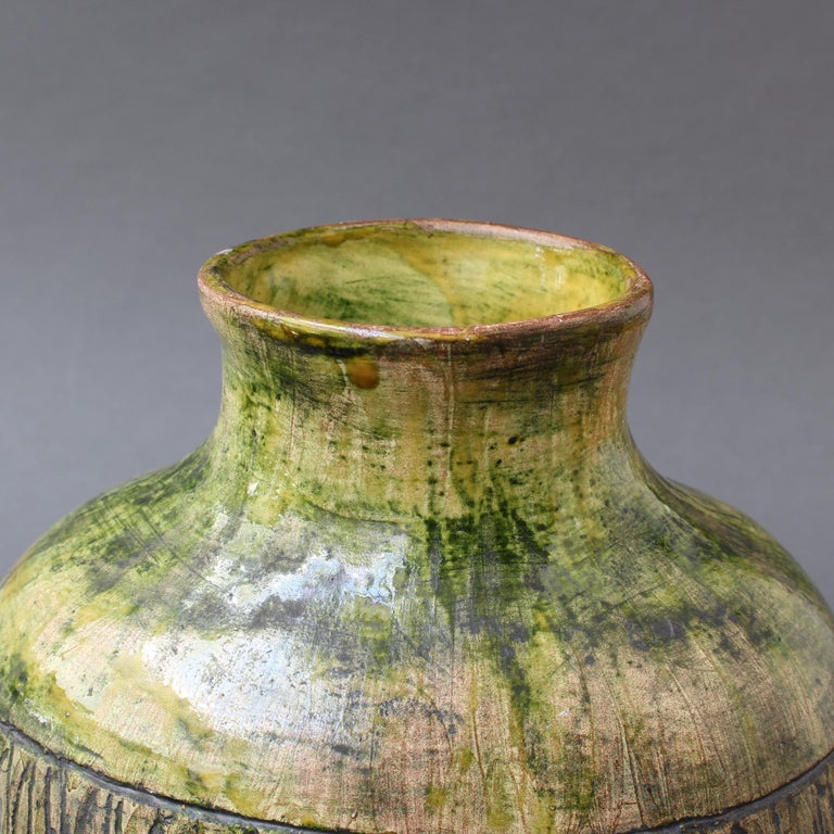 Midcentury French Ceramic Vase 'circa 1960s' at 1stDibs