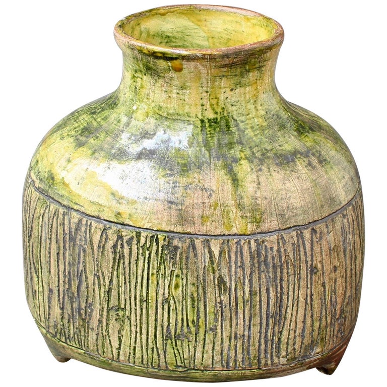 Midcentury French Ceramic Vase 'circa 1960s' at 1stDibs