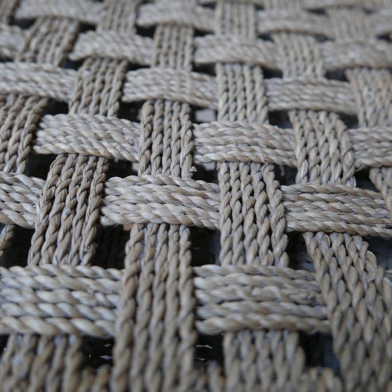 Midcentury French Cord Stool or Side Table For Sale at 1stDibs