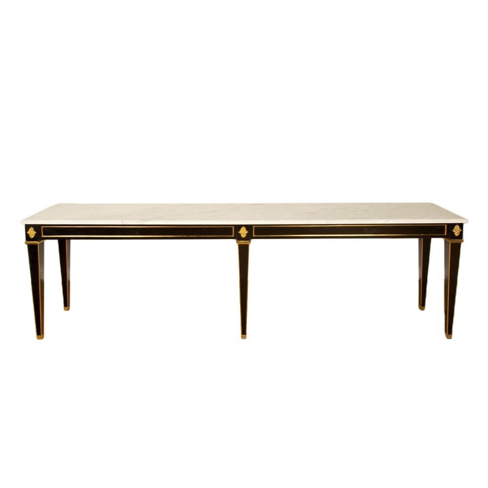 Mid Century French Ebonized Console Table, Circa 1940 at 1stDibs