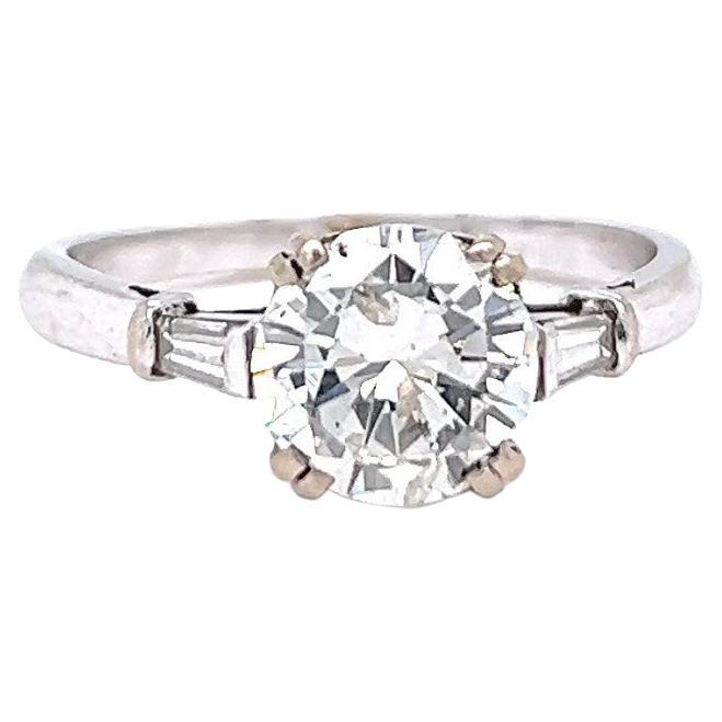 Double Diamond Platinum Engagement Ring at 1stDibs | double diamond ...