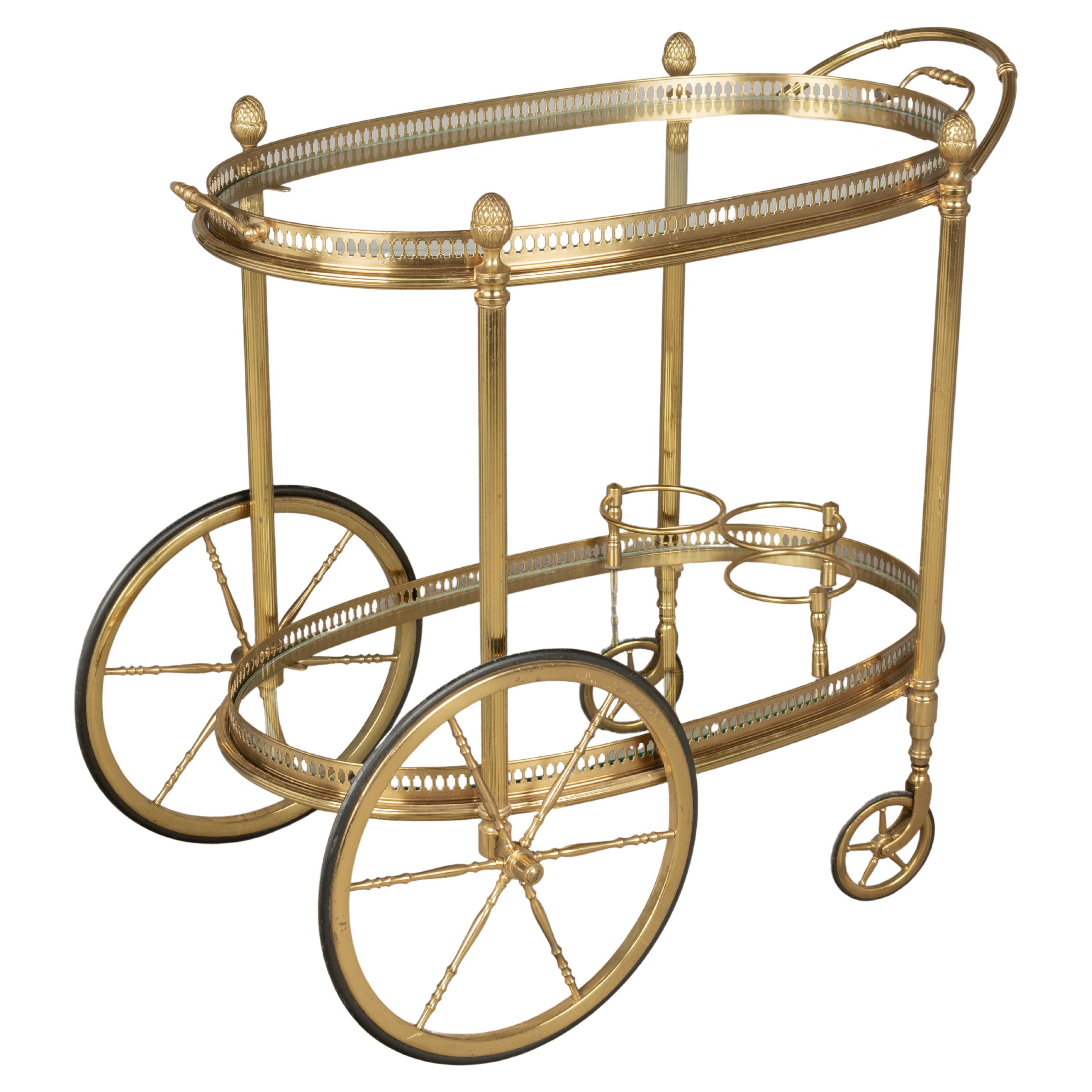 Italian Brass Bart Cart from La Barge at 1stDibs
