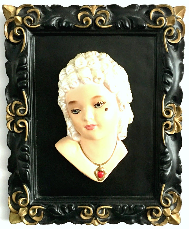 Mid-Century French Marie Antoinette and King Louis 3D Hand Painted ...