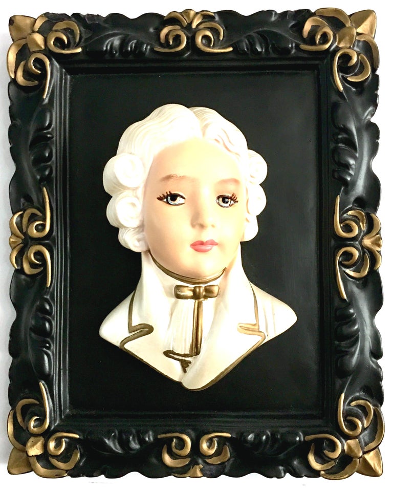 Mid-Century French Marie Antoinette and King Louis 3D Hand Painted ...
