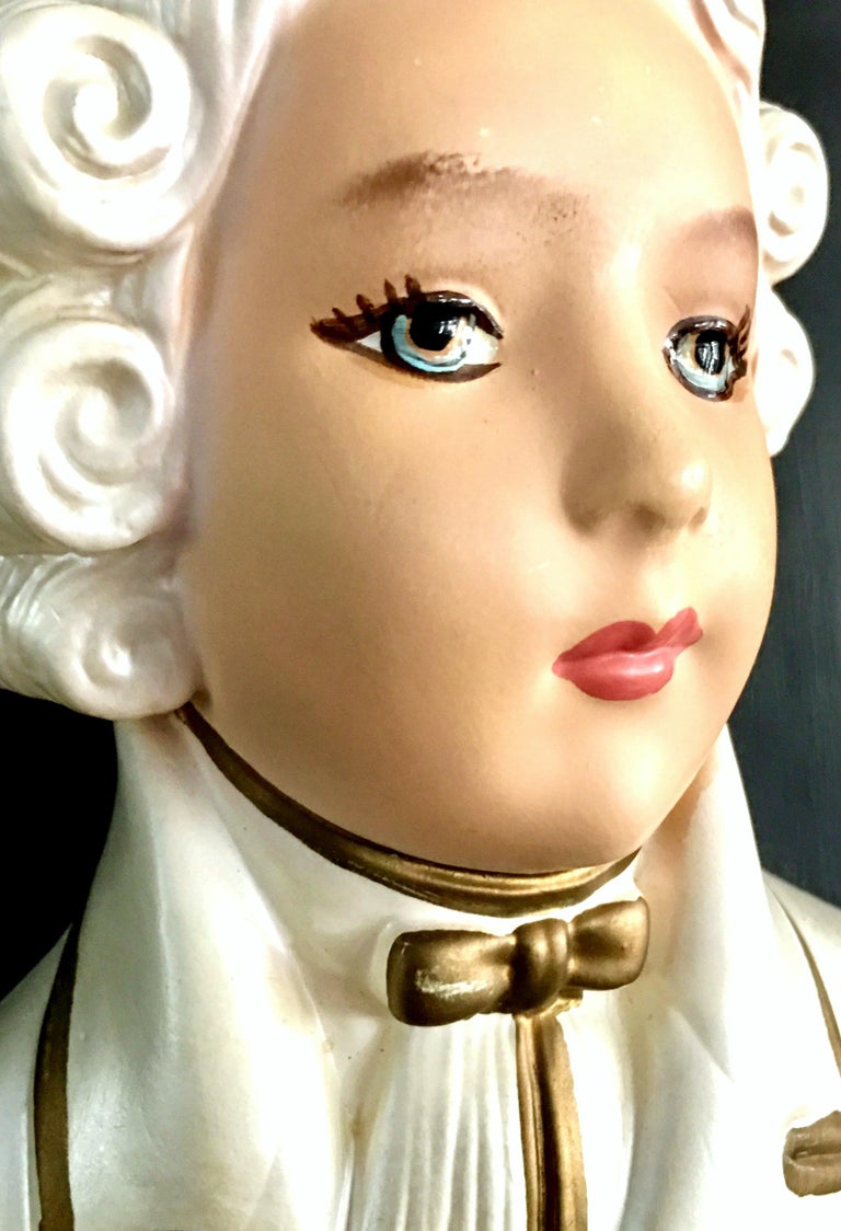 Mid-Century French Marie Antoinette and King Louis 3D Hand Painted ...