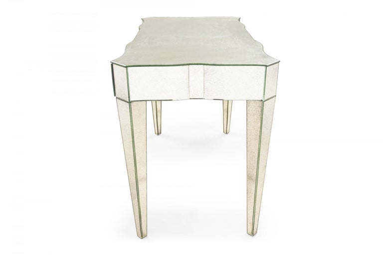Mid-Century French Mirrored Desk For Sale at 1stDibs