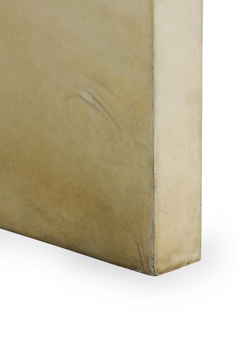 Midcentury French Modern Parchment Console Table For Sale at 1stDibs