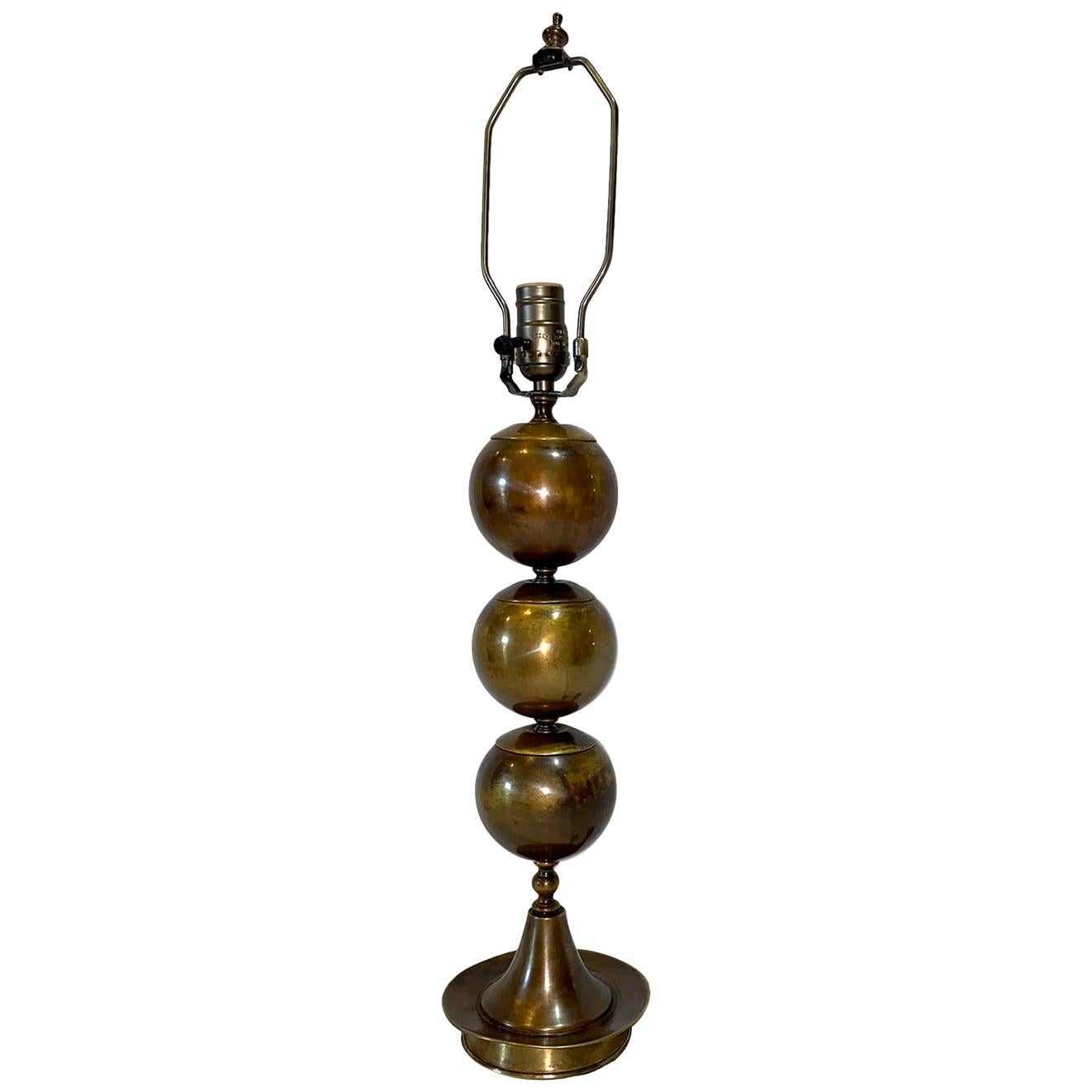 Midcentury Bronze Table Lamp For Sale at 1stDibs