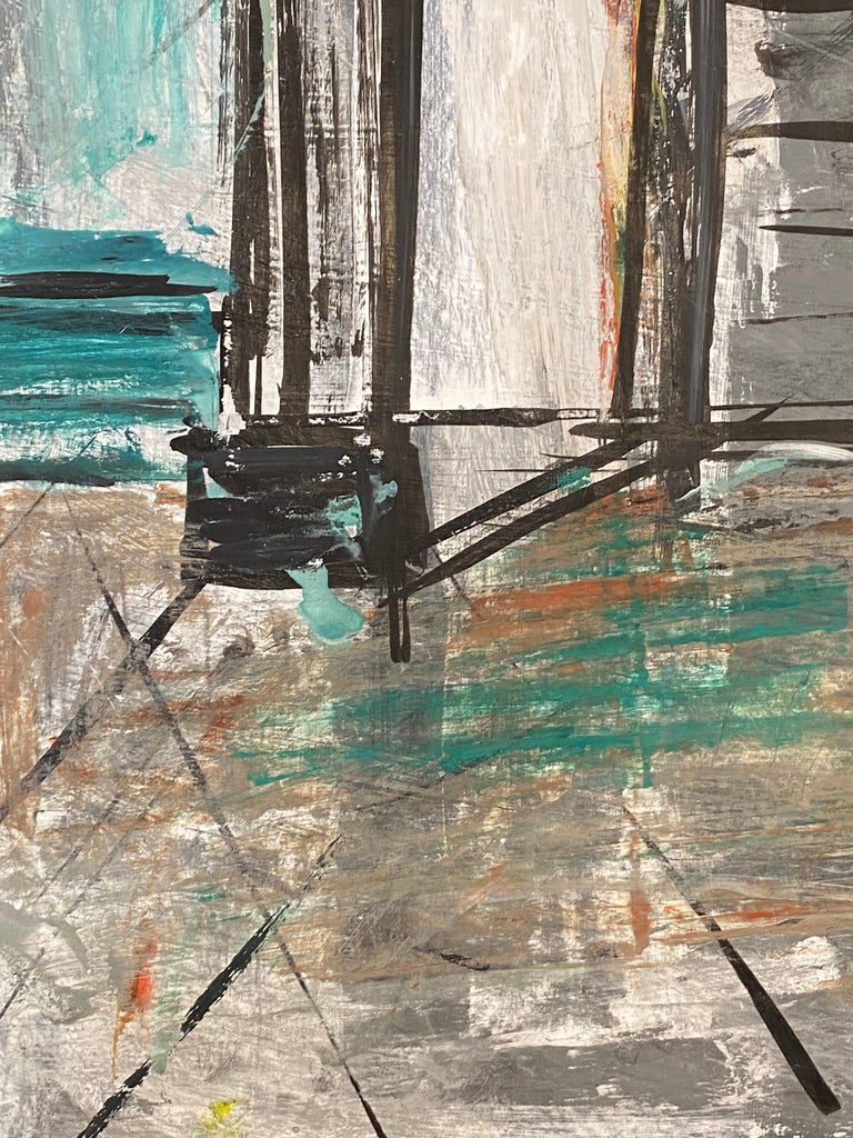 Mid Century French Post-Impressionist Painting, Interior Table Scene at ...