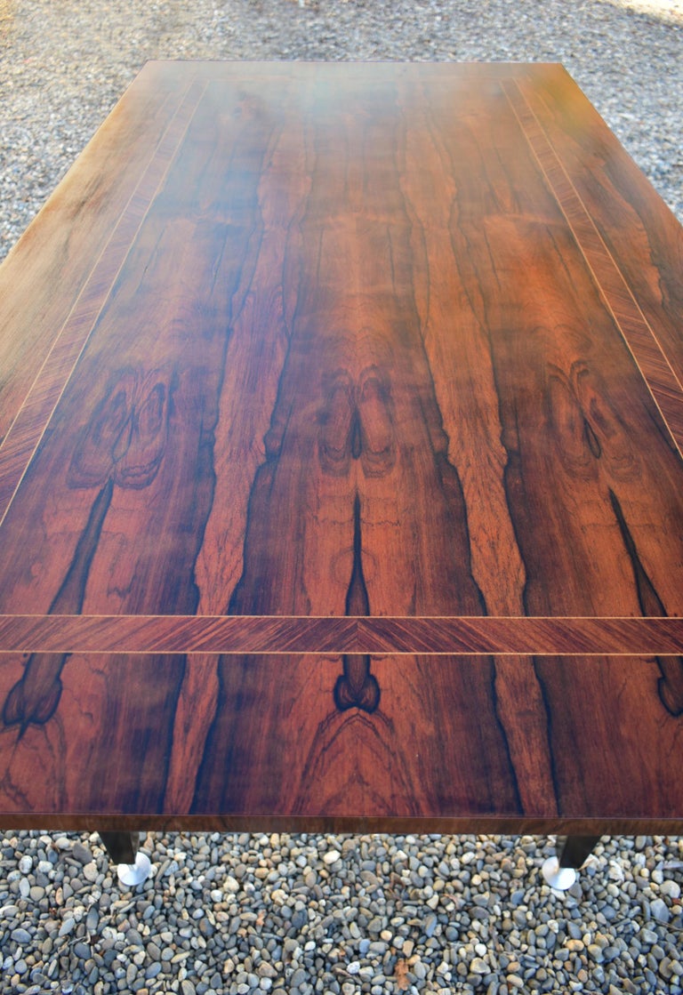 Mid-Century French Rosewood Dining Table For Sale at 1stDibs