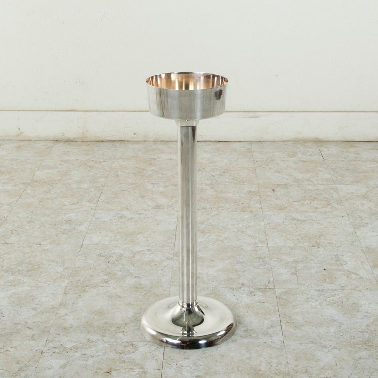 Midcentury French Silver Plate Champagne Bucket Stand with Insert at ...