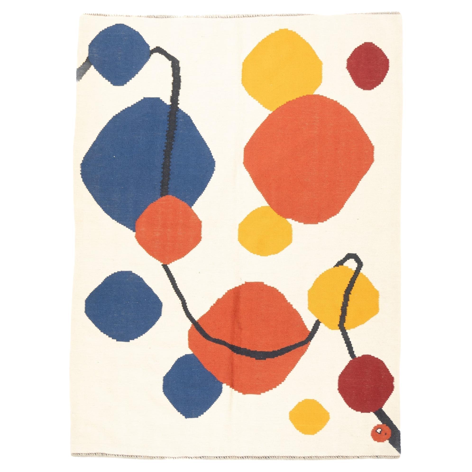 Mid Century French Tapestry Signed and Design by Simon Chase 3'4" x 6’7 ...