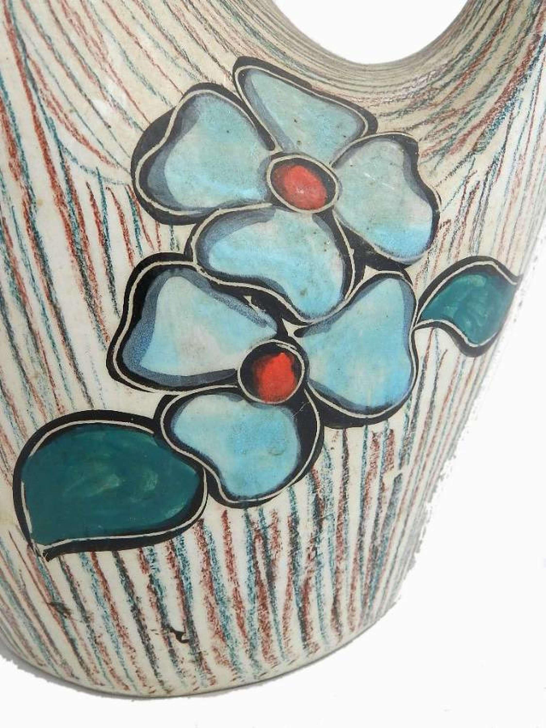Mid Century French Vallauris Vase 1950-1960 style Michel Barbier For ...